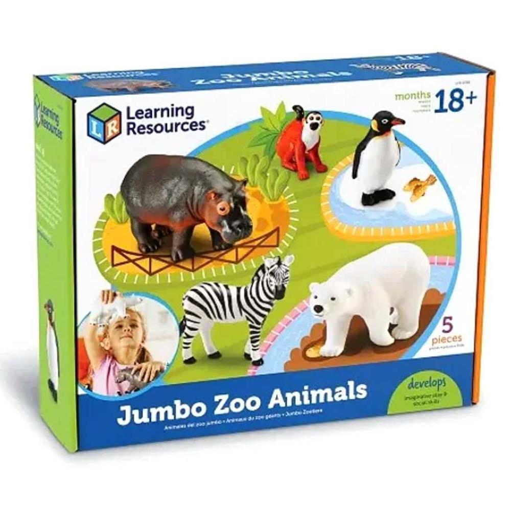 Animales del Zoológico Jumbo - Juguetes de animales realistas para ...