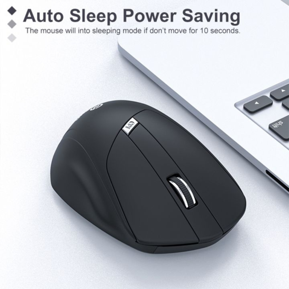 Mouse Inalámbrico 1600 DPI Negro Ezra : Precio Guatemala
