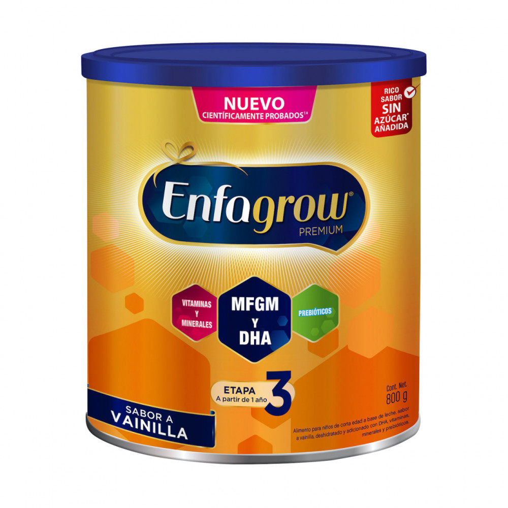 Enfagrow® Premium Etapa 3 Leche De Crecimiento 800 g Sabor Vainilla