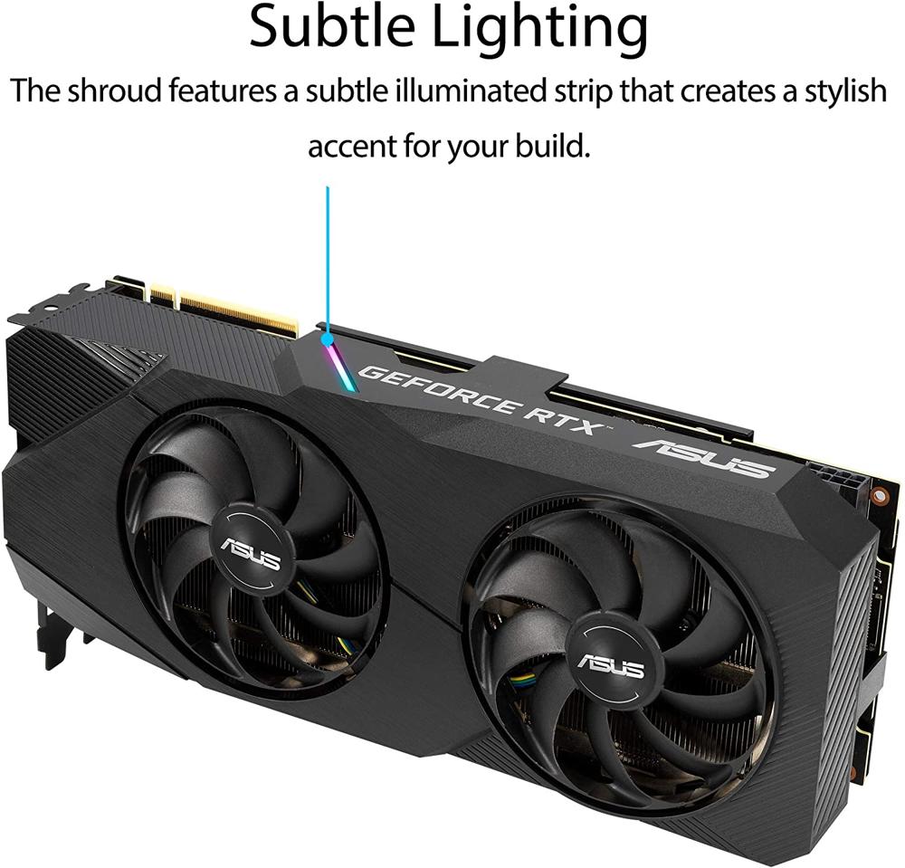 ASUS, DUAL-RTX2070-O8G-EVO-V2, Tarjeta Gráfica, Nvidia RTX 2070, PCI ...