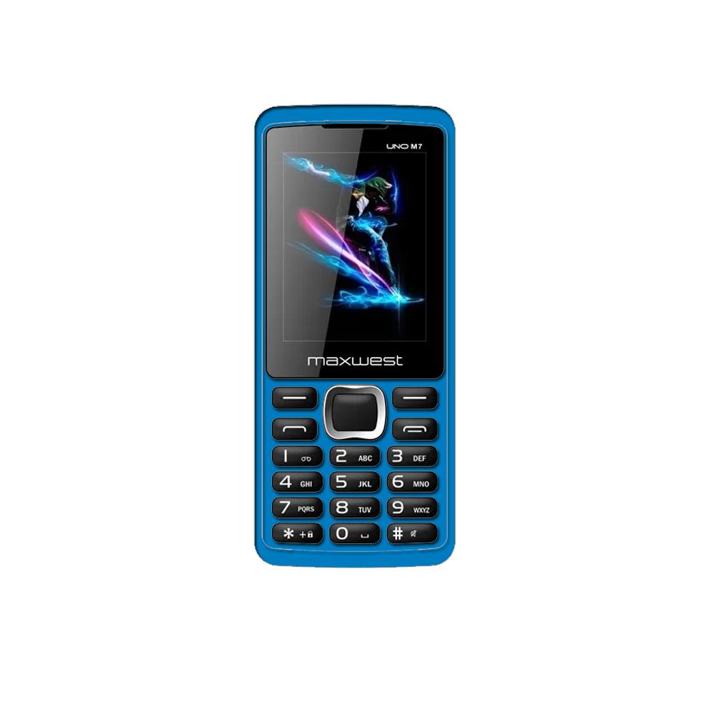 Celular Maxwest M7, Kit Tigo, Radio FM, Linterna, Color Azul : Precio ...