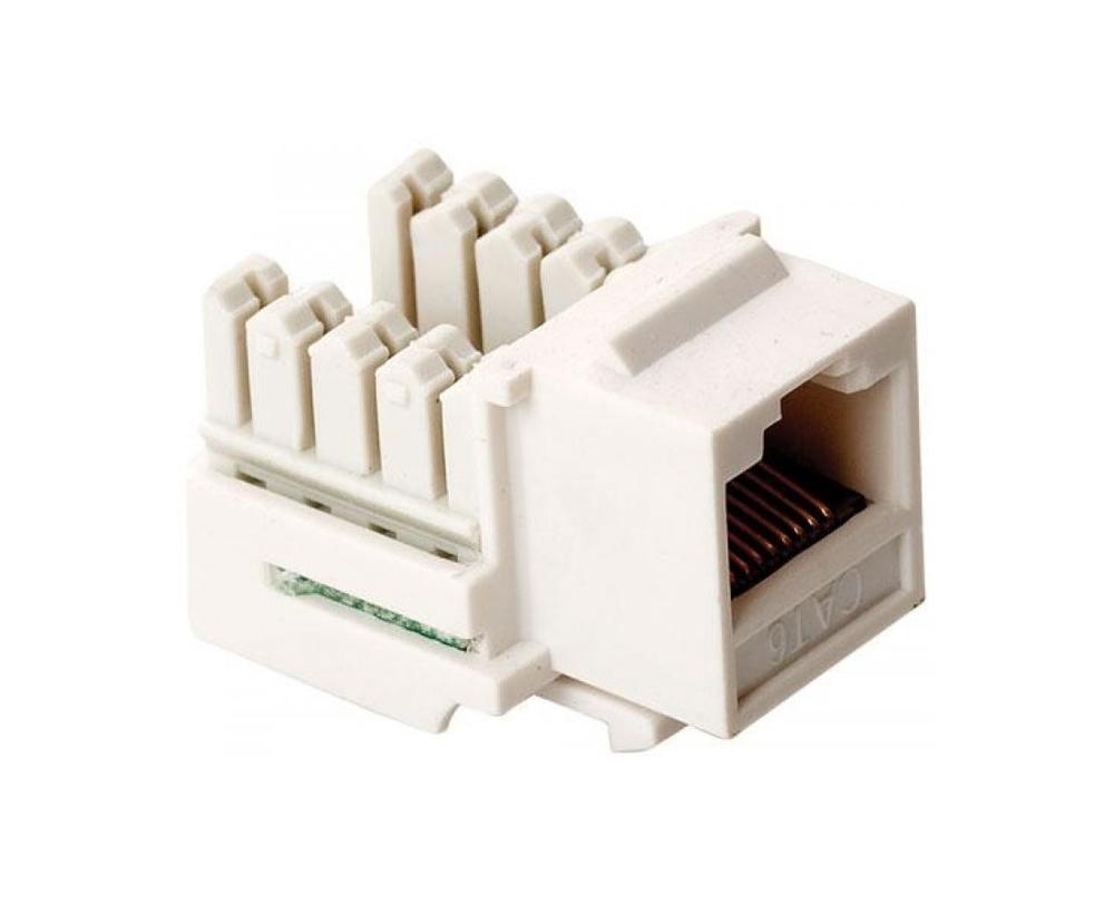 Jack Rj45 Keystone Cat6 90 Grados, Color Blanco, Steren : Precio Guatemala