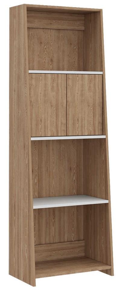 Kalea, JC0861, Librera Note, Con Melamina Roble/ Beige, 3 Entrepaños ...