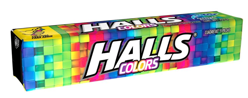12-Pack, Halls Colors 9 Piezas, Caramelos Macizos con Sabores Frutales ...