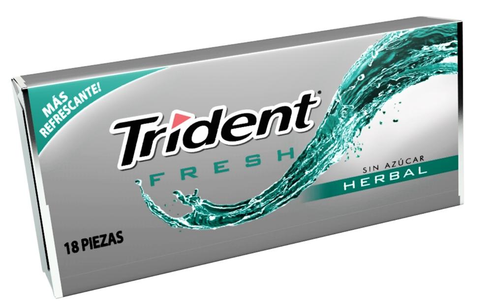 12-Pack, Trident 18'S, Vup Herbal Fresh, Goma De Mascar Sin Calorías ...