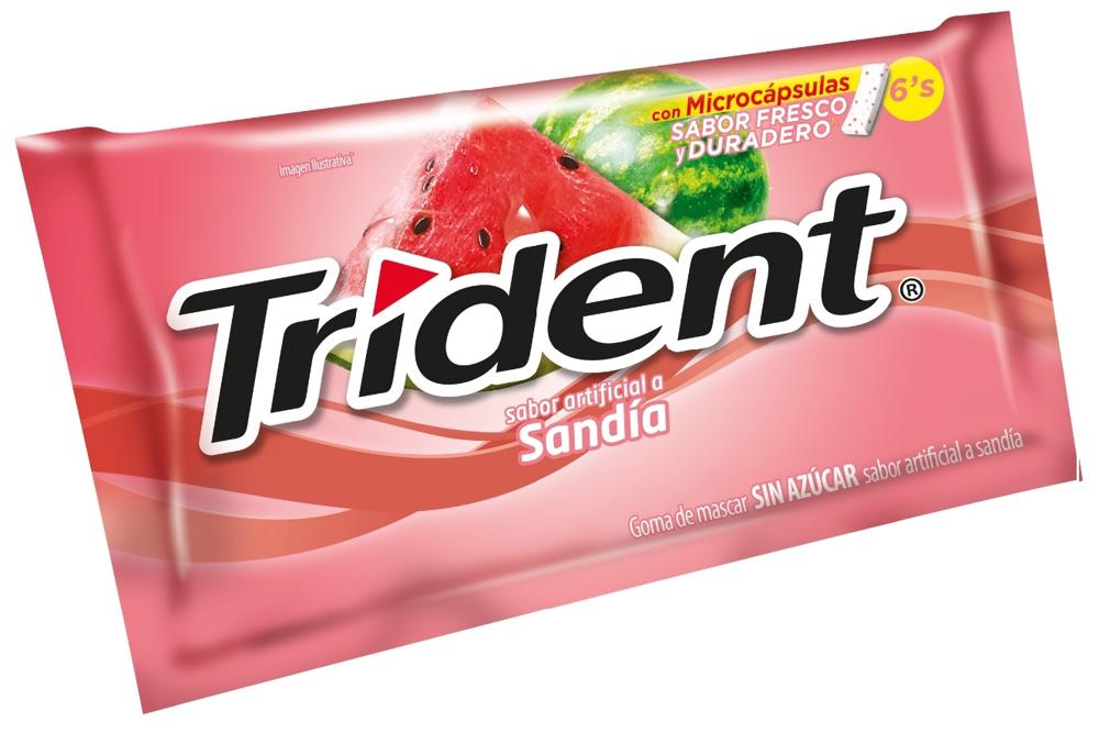 18-Pack, Trident 6'S Sandía, Goma de Mascar Sabor Sandía de 10.2 Gramos ...