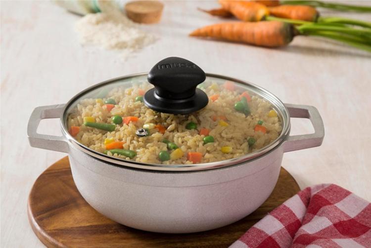 Perol De Aluminio Fundido Con Tapa, 30cm, Imusa Entrega a toda Guatemala