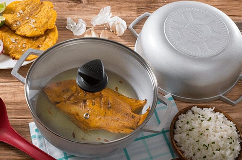 Perol De Aluminio Fundido Con Tapa, 20cm, Imusa : Precio Guatemala