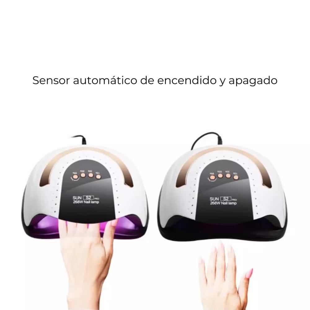 Cabina para Secado de Uñas Profesional Lámpara UV Sun S2, 268W y 57 ...