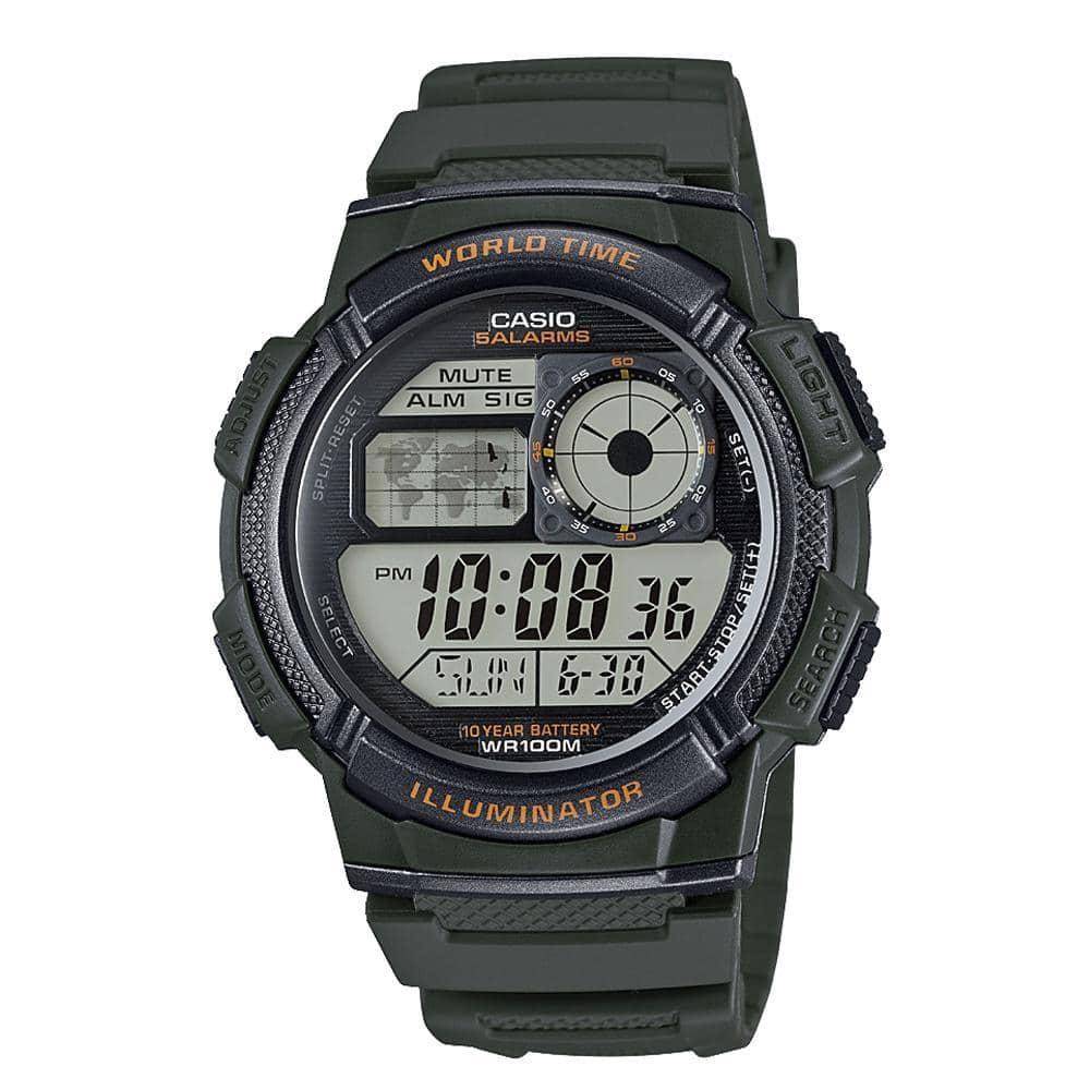 AE-1000W-3AV Reloj Casio para Hombre Banda de Caucho Digital : Precio Guatemala