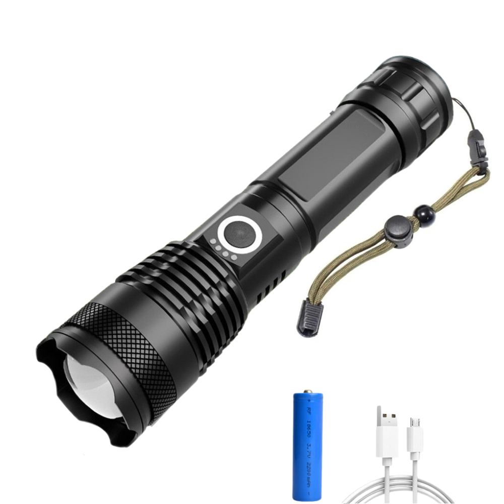 Linterna Led 2000 Lúmenes Recargable con Zoom PRO P50 : Precio Guatemala