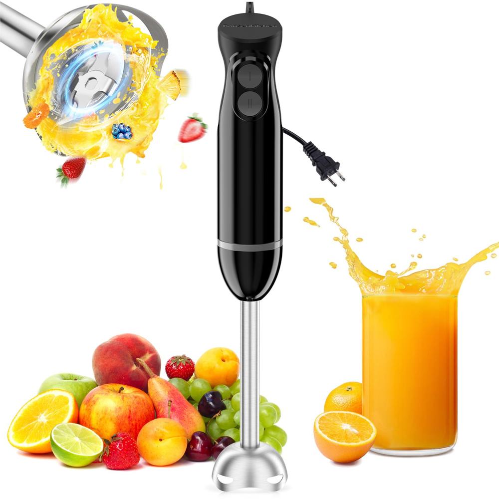 Bonsenkitchen Handheld Blender, Electric Hand Blender 12-Speed Turbo Mode, Immersion Blender ...