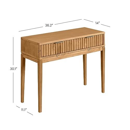 Nathan James Jasper Wood Accent Storage Console Sofa Table, for ...