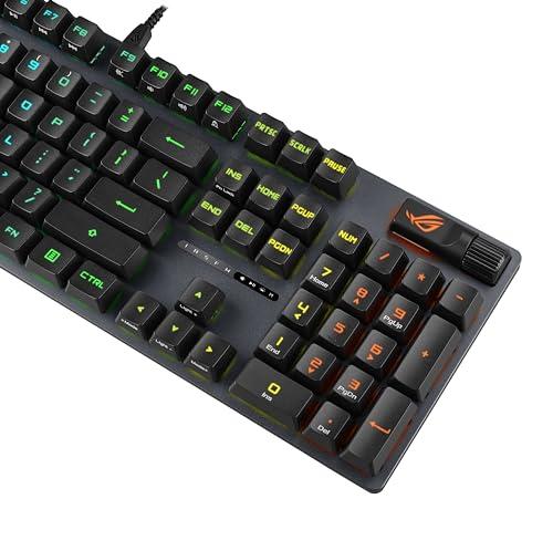 ASUS ROG Strix Scope II Gaming Keyboard, pre-lubed ROG RX Red Linear ...