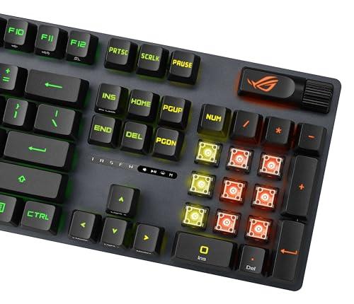 ASUS ROG Strix Scope II Gaming Keyboard, pre-lubed ROG RX Red Linear ...