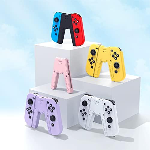 JINGDU Switch Joy-Con empuñadura de carga compatible con Nintendo ...