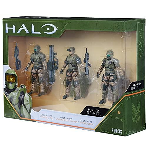 HALO 4 3 Figure Pack Assortment - UNSC Marines with Weapons Fans ...