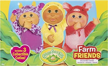 Cabbage Patch Kids Farm Friends Paquete de 3 - Muñecas CPK de 9 ...