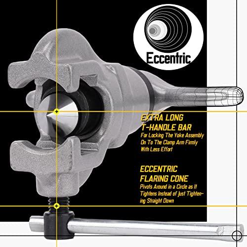 KOOPOOL Eccentric Flaring Tool Kit 7 Dies Flare Bar, Sizes (3/16-3/4 ...