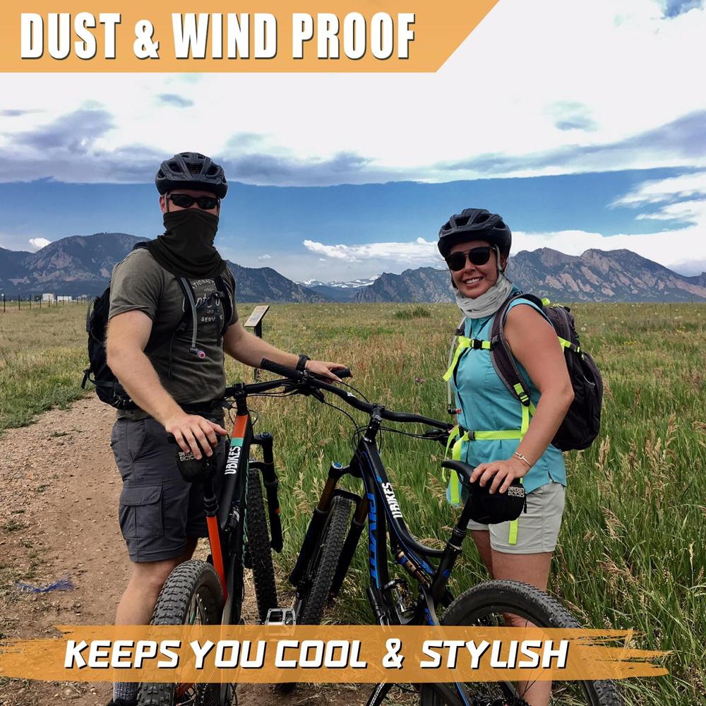 6 Pack Neck Gaiter Bandana Face Mask: Cooling Gator Mask for Outdoor ...