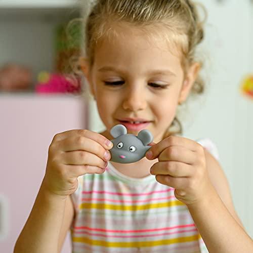 Nutty Toys Squishy Mouse Set - 2 Fidgets Kawaii de silicona suave ...