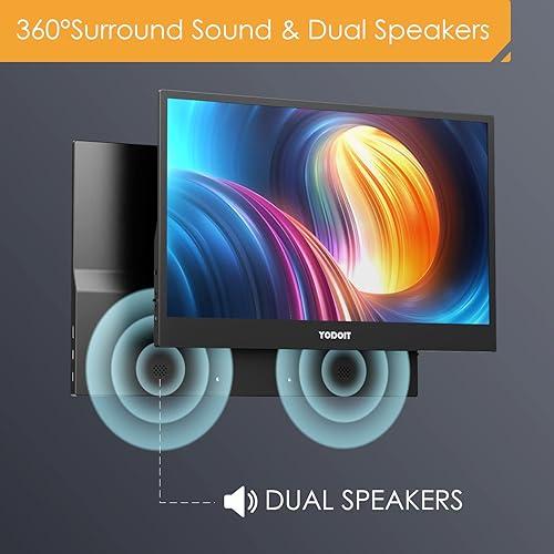 Yodoit Portable Monitor for Laptop 1920×1080 15.6 FHD Travel Monitor ...