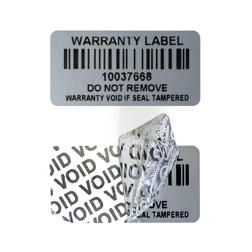 Tamper Evident Proof Barcode Stickers with Individual Serial Number ...