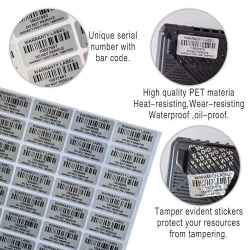 Tamper Evident Proof Barcode Stickers with Individual Serial Number ...