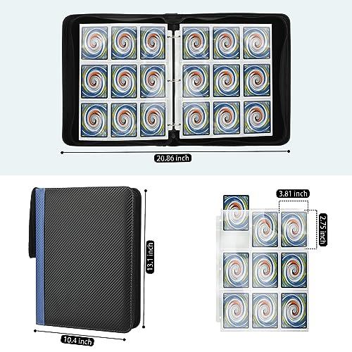 TCGUARD 9 Pockets Trading Card Binder with Sleeves Card Organizer, 900 ...