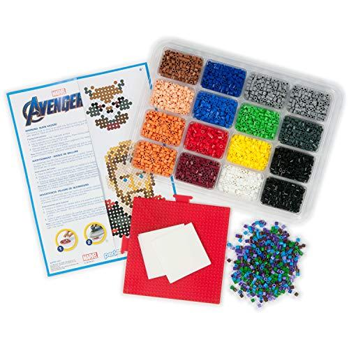 Perler PER8054346 Marvel Avengers Fuse Bead Kit, 4503 piezas, 10 ...