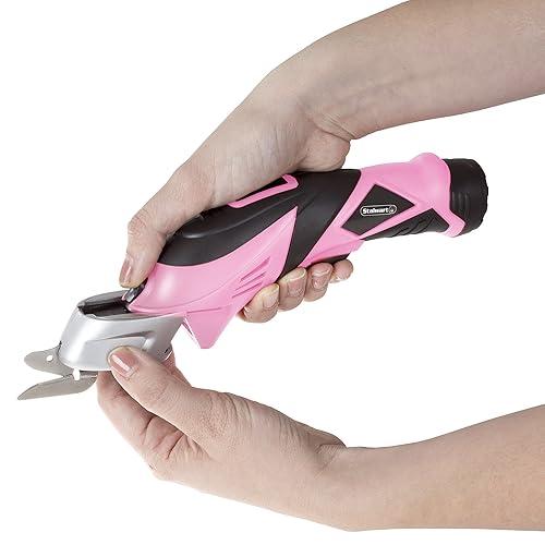 Cordless Electric Scissors with Two Blades – Fabric, Leather, Carpet ...