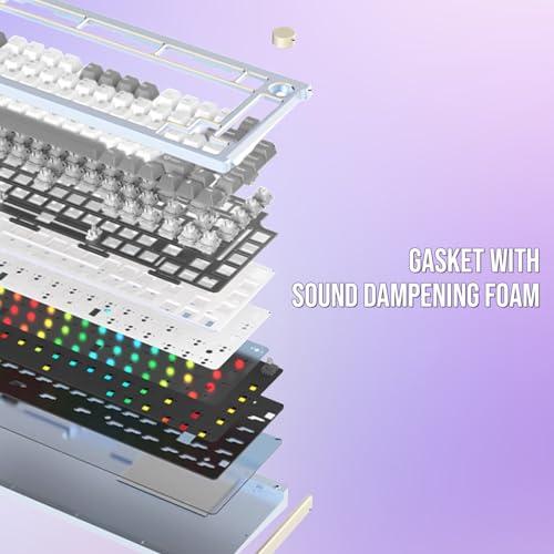 EPOMAKER Tide75 QMK/VIA Teclado Inalámbrico para Juegos, Teclado ...