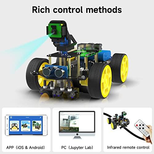 Yahboom 4WD Robot para Raspberry Pi 4B 3B+, kit de coche DIY con cámara ...