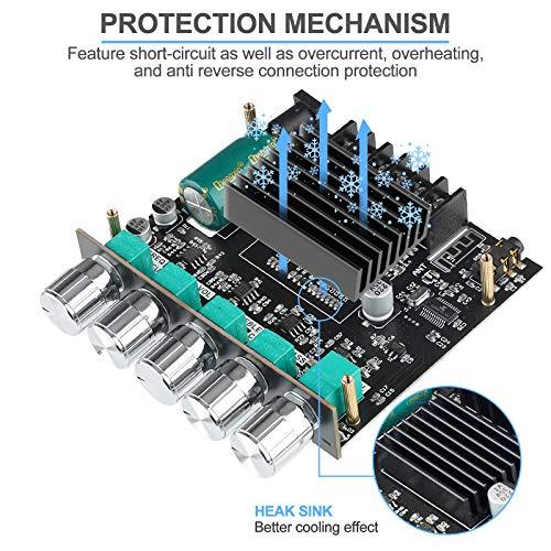 Bluetooth Amplifier Board 2.1 2X50W+100W 12V-24V Audio Power Amplifier ...