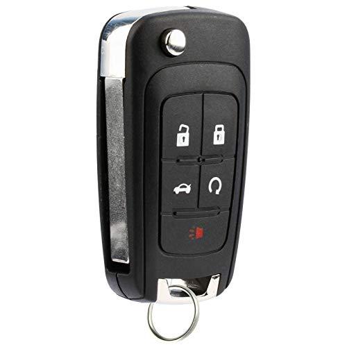 KeylessOption Flip Remote Key Fob 5btn Inicio remoto para GM ...