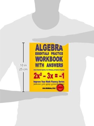 Algebra Essentials Practice Workbook with Answers: Linear Quadratic ...