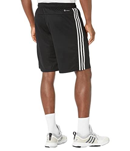 Pantalones cortos de entrenamiento adidas Essentials Pique 3-Stripes para hombre - Tamaño X ...
