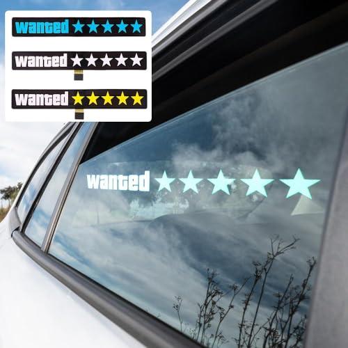 gofidin LED Wanted Car Window Sticker Windshield Electric Auto Moto ...