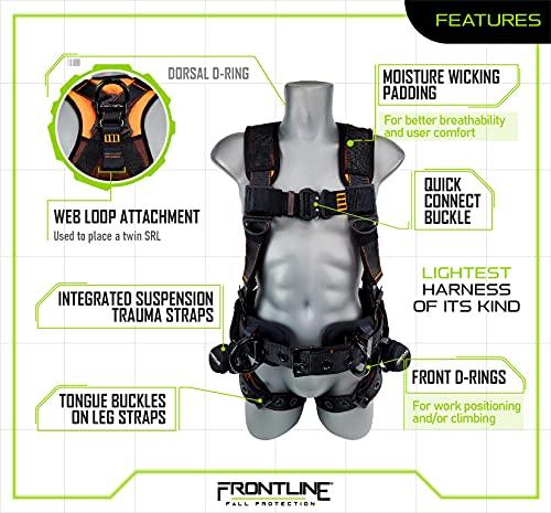 FRONTLINE FALL PROTECTION Arneses + Anillo en D+ Múltiples estilos ...