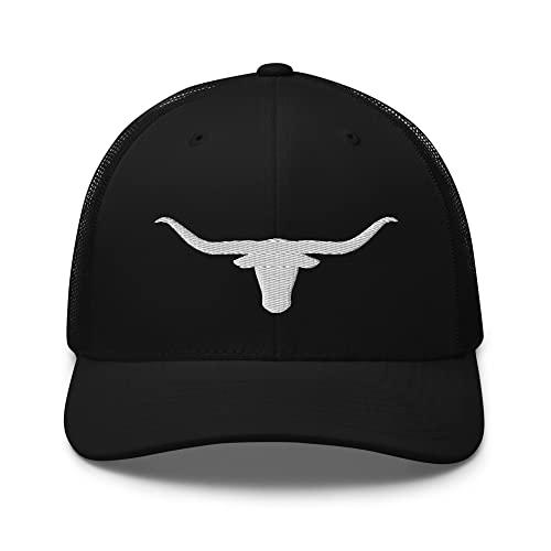 RIVEMUG Texas Western Trucker Hat Longhorn Country Ranch Rodeo Cowboy ...