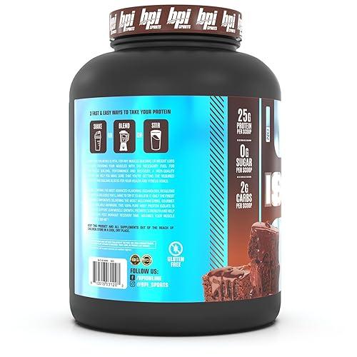 BPI Sports ISO HD Isolate Protein Chocolate Brownie - 69 porciones, 5.4 ...