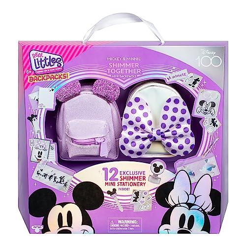 REAL LITTLES Disney Pack 100 Aniversario. Mini mochilas Mickey y Minnie ...