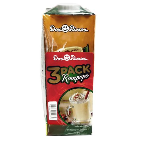 Dos Pinos Rompope Con Alcohol 3 Unidades / 1 L : Precio Costa Rica