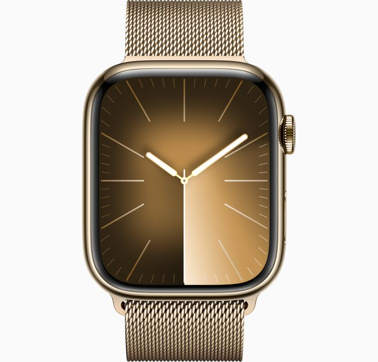 Reloj Inteligente Apple Watch Series 9 45Mm Acero Inoxidable, Gold ...