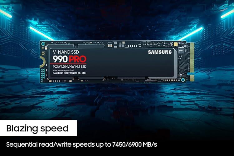 SAMSUNG 990 PRO SSD 1TB PCIe 4.0 M.2 2280 Internal Solid State Hard ...