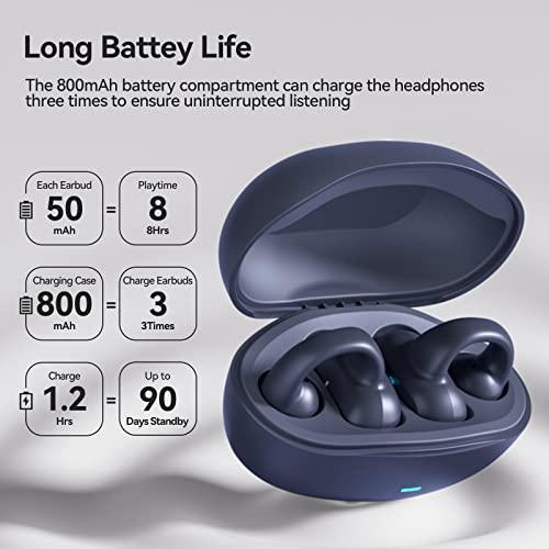Sanag Earring Wireless Earbuds Bluetooth 5.3 with Charging Case|Open ...