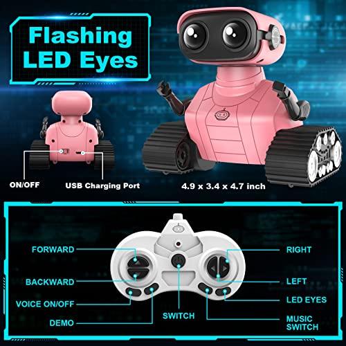 Hamourd Robot Toys para niñas, robots de control remoto recargables ...