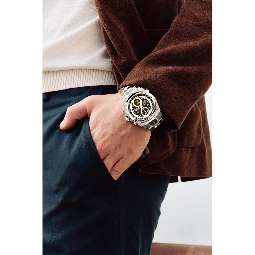 Bulova Mens Precisionist in Stainless Steel with 8-Hand Chronograph ...