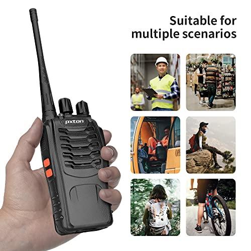 Walkie talkies pxton PX-8S-01 para adultos con auriculares mejorados ...