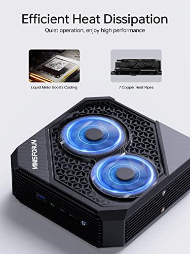 MINISFORUM Neptune HX99G Mini PC Windows 11 Pro AMD Ryzen 9 6900HX 32GB ...